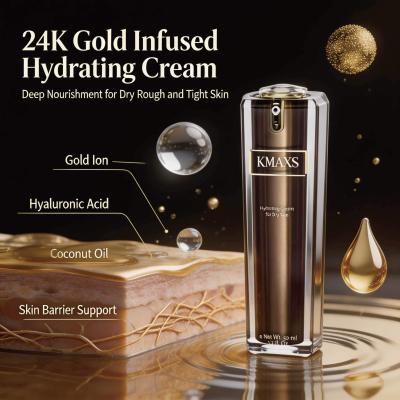 China 24K Gold Hydrating Face Cream for Dry Skin Deep Nourishing Moisture Care for sale