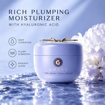 China Dry Skin Rich Plumping Face Brightening Cream Hyaluronic Acid Moisturizer The Dewy Skin Cream for sale