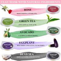 China Private Label Turmeric Facial Mud Mask Dead Sea Green Tea Cleansing 20 Pods for sale
