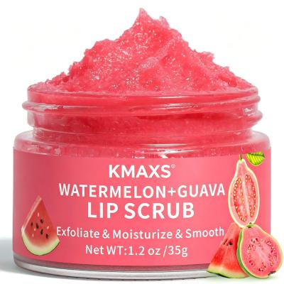 China Guava Watermelon Lip Scrub Exfoliator Moisturizer For Dry Chapped Lips Gentle Care for sale