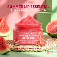 China Guava Watermelon Lip Scrub Exfoliator Moisturizer For Dry Chapped Lips Gentle Care for sale