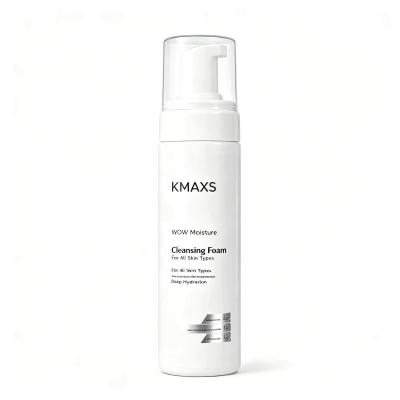 China WOW Private Label Facial Products Gentle Hyaluronic Acid Cleanser Hydration Moisture Foam for sale