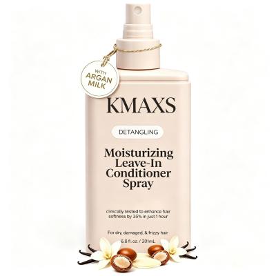 China Detangling Moisturizing Argan Milk Vegan Leave In Conditioner For Static Hair Deep Hydration for sale