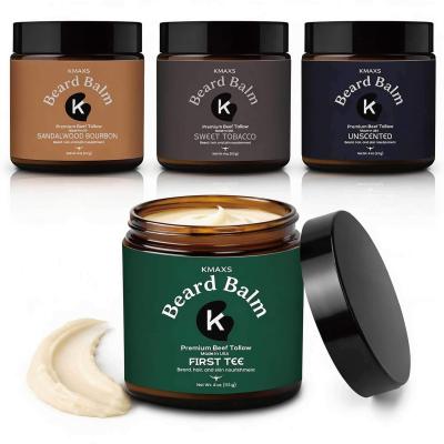 China Private Label Tallow Beard Balm Beef Moisturizing Softening Non Greasy for sale