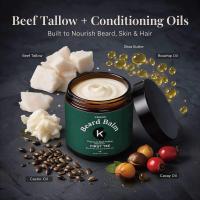 China Private Label Tallow Beard Balm Beef Moisturizing Softening Non Greasy for sale