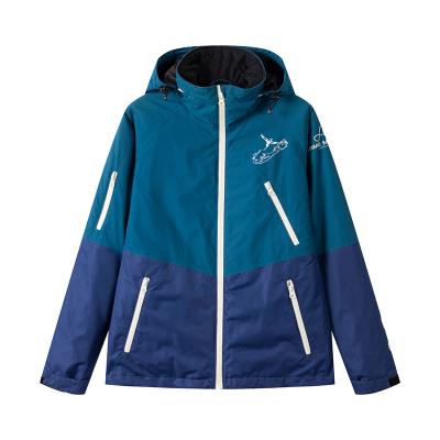 China 220 gsm Waterproof Breathable Outdoor Jacket Windbreaker with Adjustable Hood for sale