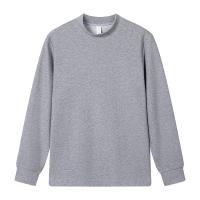 China Men's Cotton Blend Crewneck Sweatshirt Fleece Lined Pullover Long Sleeve Tee Resist Pilling for sale