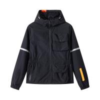 China Men's Water-Repellent Wind-Resistant Classic Jacket with Reflective Details and Utility Pockets for sale