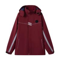 China Kids' Reflective Waterproof Outdoor Jacket with 3-in-1 Design for School Commutes for sale