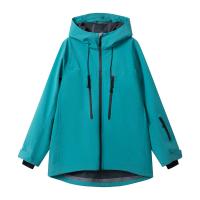 China Men's Teal Waterproof Shell Jacket with Breathable Grid Lining for All-Weather Outdoor Adventures for sale