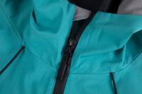 China Custom Teal Waterproof Shell Jacket with Breathable Grid Lining | Factory Manufacturer for sale