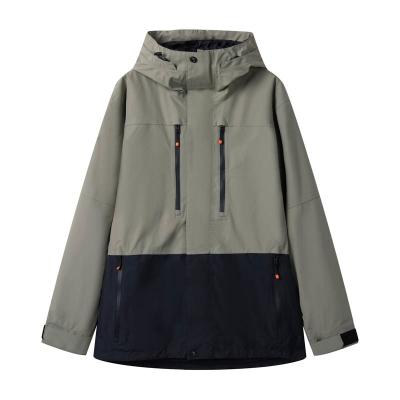 China Men's Waterproof Insulated Windproof Ski Jacket with Hood for Outdoor Winter Activities for sale