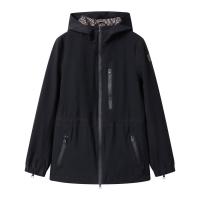 China Lightweight Waterproof Hooded Parka Jacket with Stylish Printed Lining for Outdoor Wear for sale