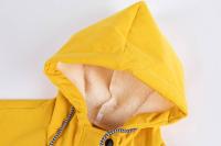 China Faux-Sherpa Lined Wind-Resistant Hooded Parka in Sunflower Yellow Winter Jacket for sale