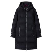 China Women's 100% Polyester Long Length Quilted Winter Coat with Hood for Enhanced Warmth for sale