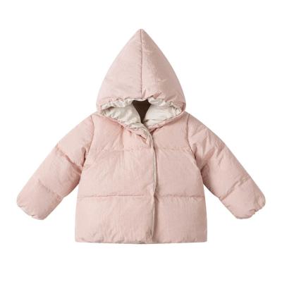 China Toddler Reversible Lightweight Puffer Jacket with Synthetic Down-like Padding and Hood for sale