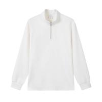 China Unisex Textured Piqué Classic Polo Shirt with Breathable Half-Zip Mock-Neck Top for sale