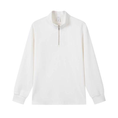 China Unisex Textured Piqué Classic Polo Shirt with Breathable Half-Zip Mock-Neck Top for sale