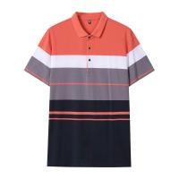 China Unisex Classic Polo Shirt with Bold Wide Stripe and Breathable Piqué Knit in Regular Fit for sale