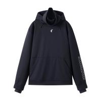 China Men's Wind-Resistant Softshell Hoodie with Warm Fleece-Lined Interior and High-Neck Hood for Outdoor Activities for sale