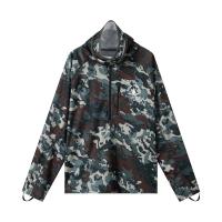 China Mens Digital Camo Jacket Half Zip Hoodie With Chest Pocket for sale