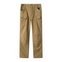 China Men's Fleece Lined Tactical Cargo Pants with Zip Thigh Pocket and Partial Elastic Back Waist for sale