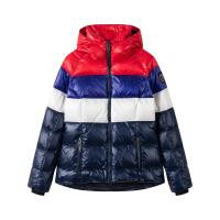 China Windproof Water-Resistant Heavy Winter Jacket 280gsm Color-Block Puffer Jacket for sale