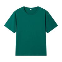 China Ultra-Soft 100% Ring-Spun Cotton Crew Neck T-Shirt with Regular Fit and Durable Stitching for sale