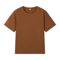 China Ultra-Soft 100% Ring-Spun Cotton Crew Neck T-Shirt with Regular Fit and Durable Stitching for sale