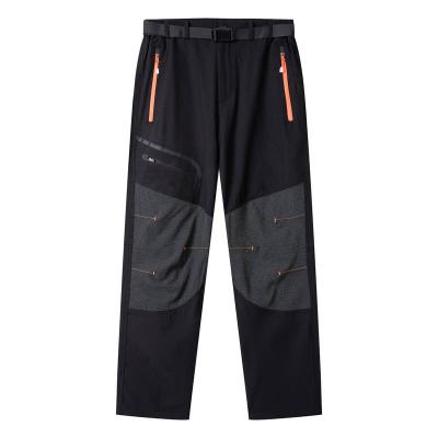 China Men'S Outdoor Work Pants Elastic Waist Side Button Track Pants Contrast Stripe for sale