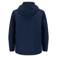 China Waterproof Wind-Resistant Classic Jackets with Custom Logo Navy Blue Hooded Workwear Jacket for sale