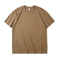 China Men's Heavyweight Crewneck T-Shirt - Premium Cotton, Relaxed Fit, Solid Color Basics for sale