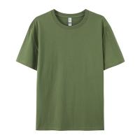 China Men's Heavyweight Crewneck T-Shirt - Premium Cotton, Relaxed Fit, Solid Color Basics for sale