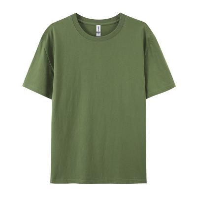 China Men's Heavyweight Crewneck T-Shirt - Premium Cotton, Relaxed Fit, Solid Color Basics for sale