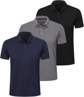 China Men's Quick-Dry Breathable Mesh Polo Shirt with Moisture-Wicking Technology for Golf & Work for sale