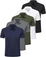 China Men's Quick-Dry Breathable Mesh Polo Shirt with Moisture-Wicking Technology for Golf & Work for sale