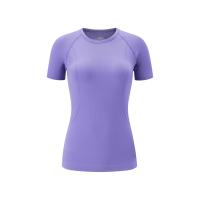 China Women’s Seamless Short Sleeve Sports T-Shirt with Raglan Sleeves for OEM/ODM Wholesale for sale