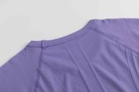 China Women’s Seamless Short Sleeve Sports T-Shirt with Raglan Sleeves for OEM/ODM Wholesale for sale