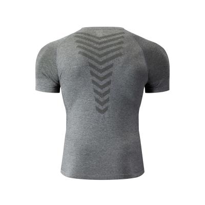 China Seamless Breathable Compression T-Shirt - Custom OEM Workout Top for Athletic Performance for sale