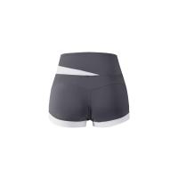 China High Waist Color Block Workout Shorts for Activewear Training for sale