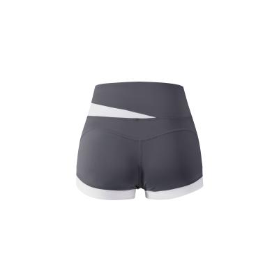 China High Waist Color Block Workout Shorts for Activewear Training for sale