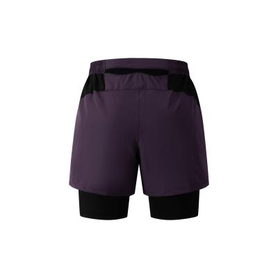 China Women Color Block 2 in 1 Layered Running Shorts - Activewear Shorts for sale