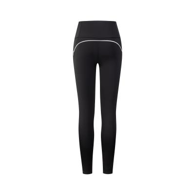 China High Waist Curved White Stripe Fitness Leggings for Women Activewear for sale