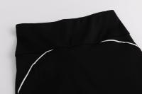 China High Waist Curved White Stripe Fitness Leggings for Women Activewear for sale