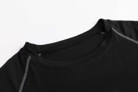 China Men’s Short Sleeve Compression Sports T-Shirt with Contrast Stitching for OEM/ODM Wholesale for sale