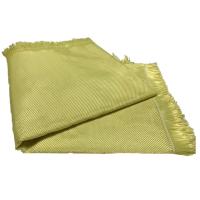 China Yellow Kevlar Fire Resistant Fabric Anti Cut 1414 Aramid Woven Cloth for Automotive Use for sale