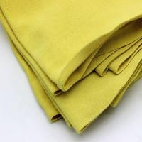 China Yellow Kevlar Fire Resistant Fabric Anti Cut 1414 Aramid Woven Cloth for Automotive Use for sale