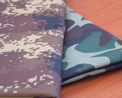 China Composite Polyester Camouflage Fabric Waterproof Printed Camo Material 150cm Width for sale