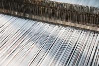 China Flame Retardant Aramid Mesh Fabric Heat Insulating Woven 1000mm Width for sale