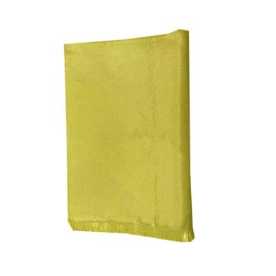 China 1500D High Strength Kevlar Woven Fabric Abrasion Resistant Para Aramid Material Yellow for sale